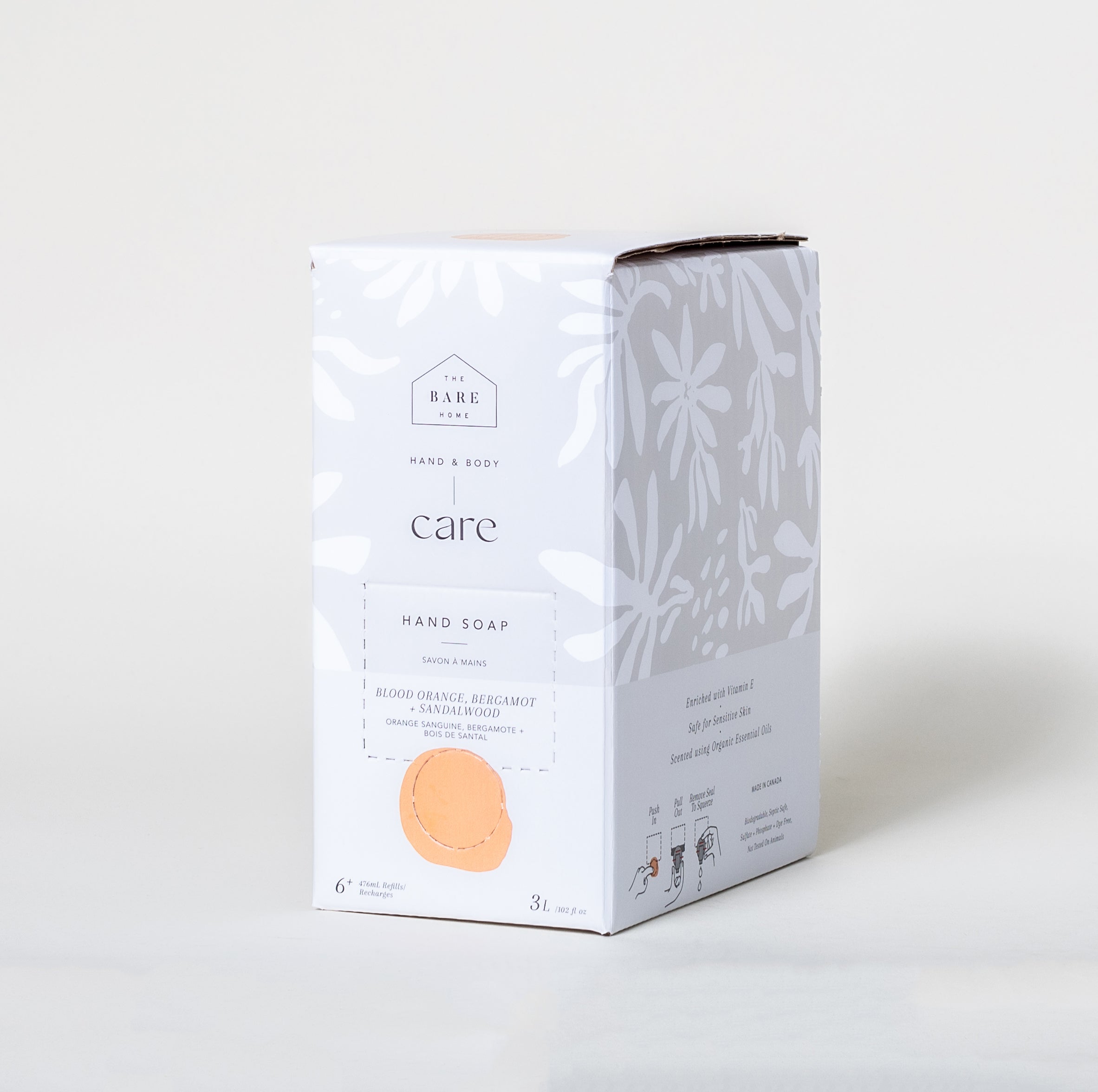 Hand soap 3 litre refill box - blood orange, bergamot + sandalwood ...